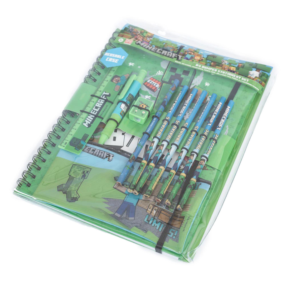 Minecraft Boom Deluxe Bumper Stationery Set | Showorld UK
